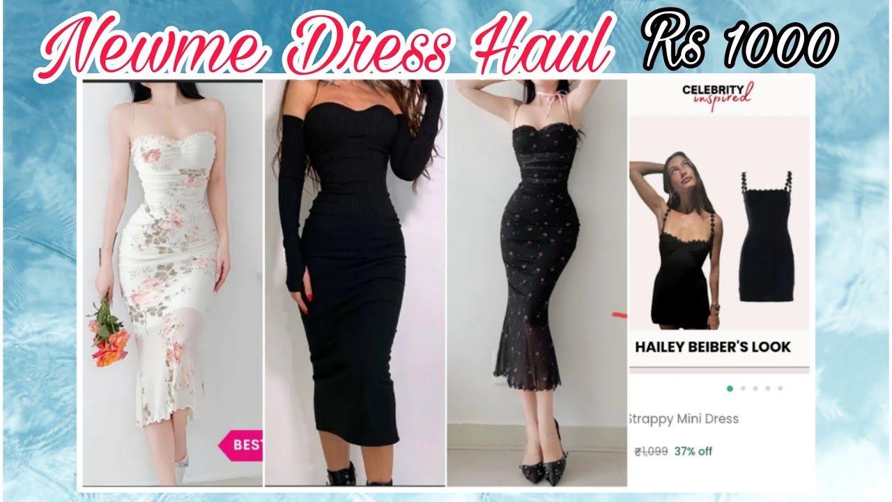 Newme dresses haul || Newme dresses under 1000 || Newme bodycon dress ...