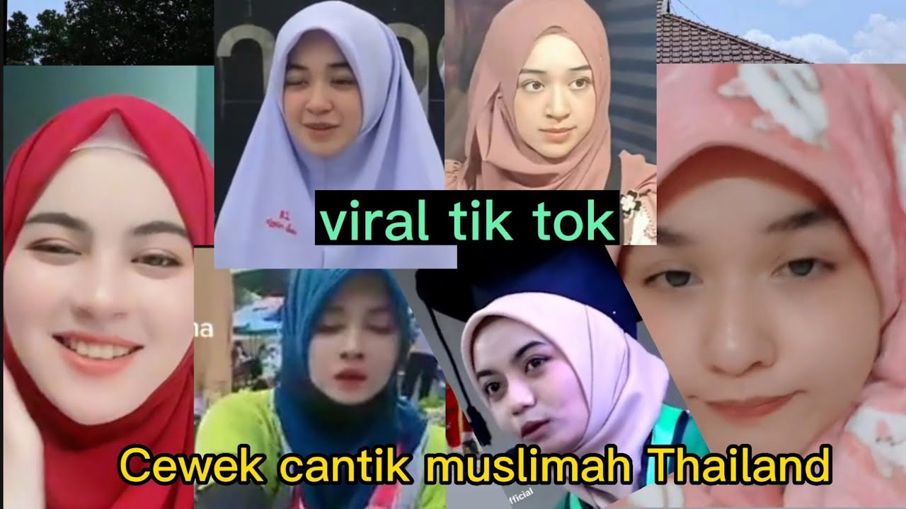 Cewek cantik Muslimah Thailand viral tik tok - YouTube