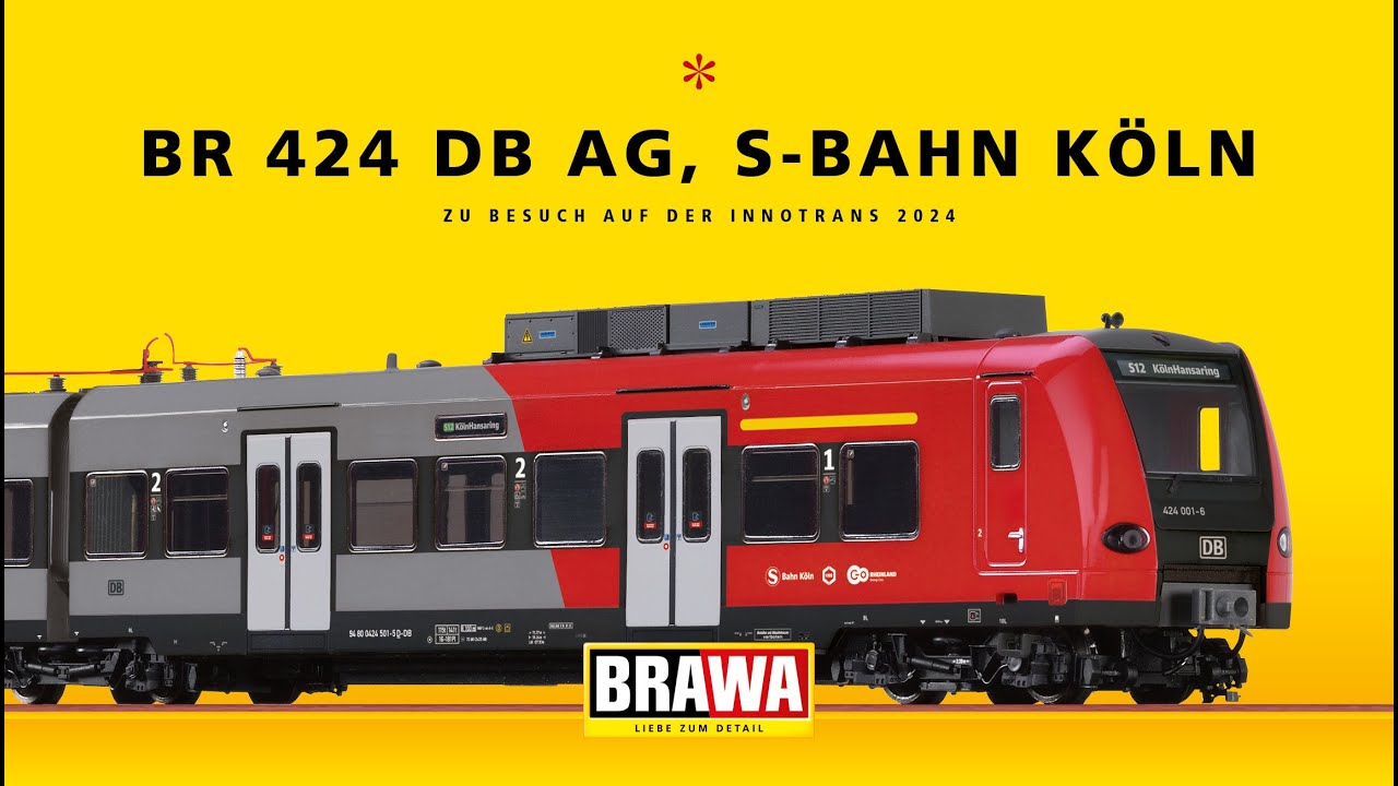 Elektrotriebwagen BR 424 DB AG, S-Bahn Köln auf der InnoTrans 2024 ...