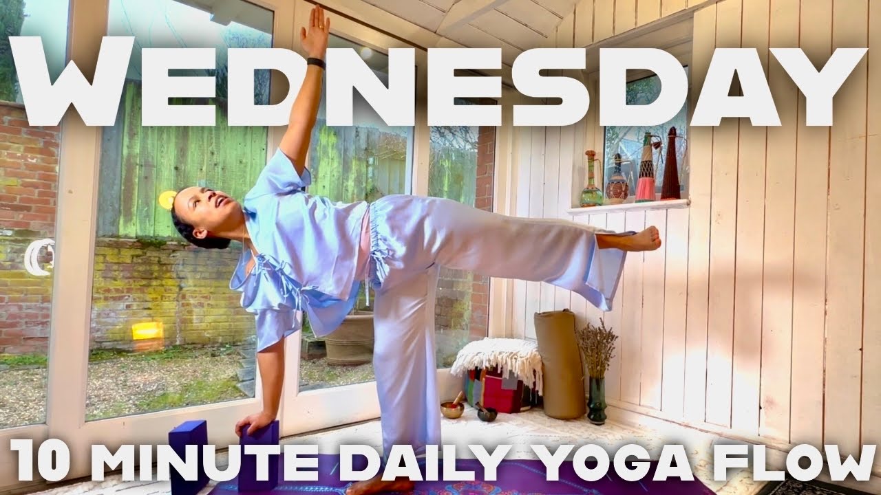 Wednesday Morning Yoga in Pyjamas | 10 Minute Wellness Flow for Midweek ...