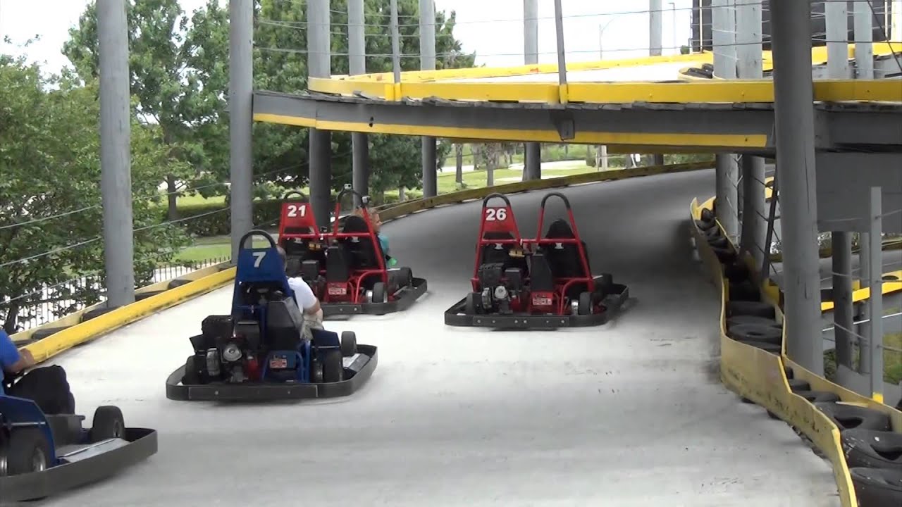 Go Karts at the Fun Spot - YouTube