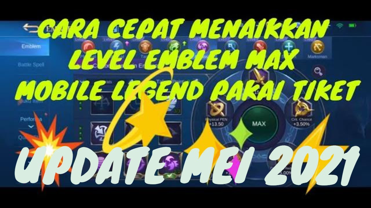 cara-cepat-menaikkan-level-emblem-max-mobile-legend-pakai-tiket-terbaru