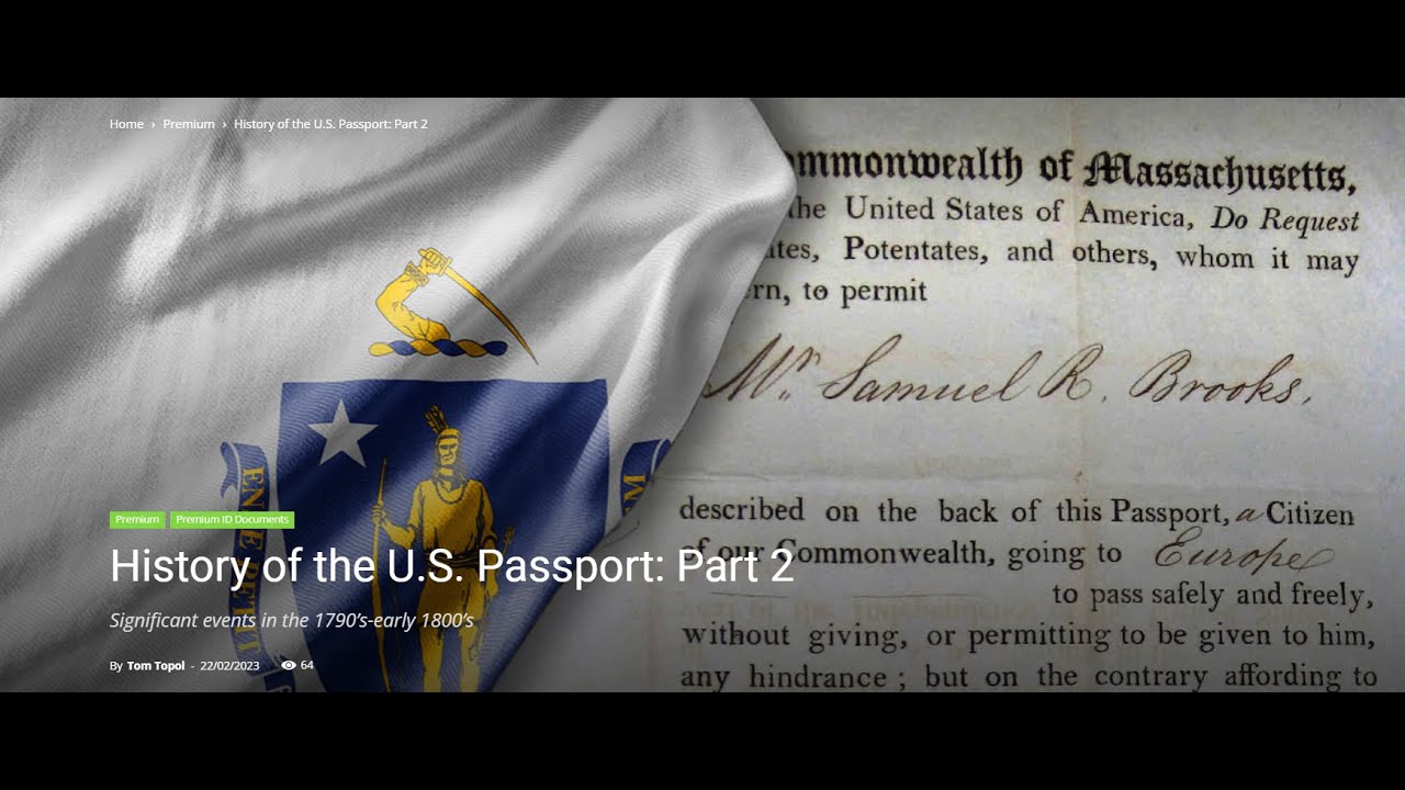 Vintage Passport Collector: US Passport History - Part 2 - YouTube