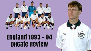 DHGate England 1993 Football Shirt Review - Retro Remake - USA 94 ...