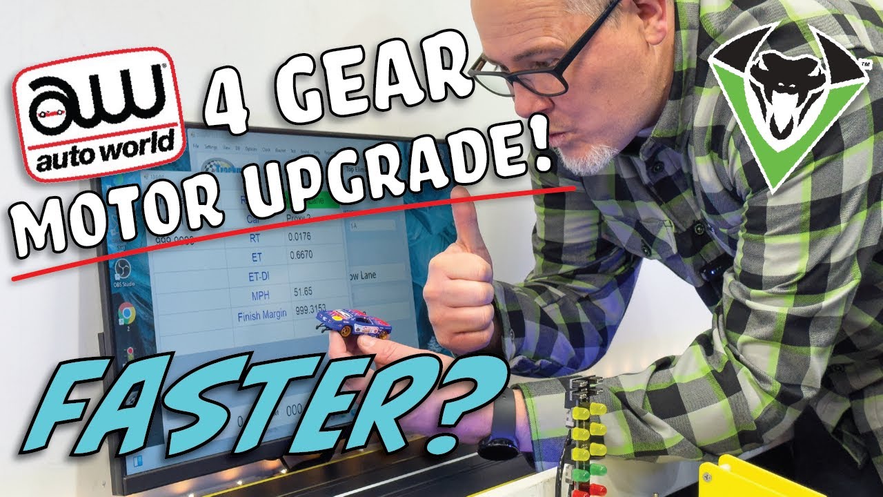 4 Gear Armature Upgrade HO Slot car - YouTube