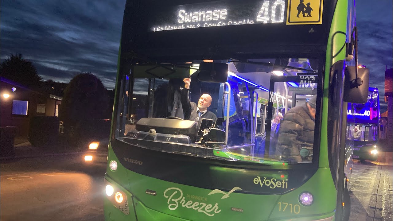 Morebus 2016 Volvo B5TL MCV EvoSeti (HF66 DSV) on the 40 to Swanage ...