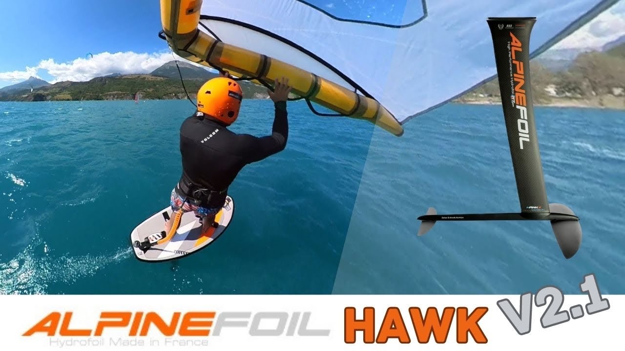 FOIL TEST ALPINE FOIL HAWK V2.1 Made in France - YouTube