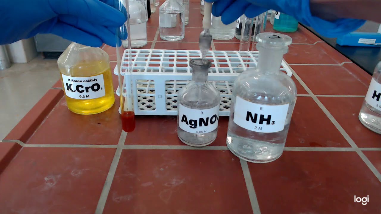 Formation and dissolution of silver chromate - YouTube
