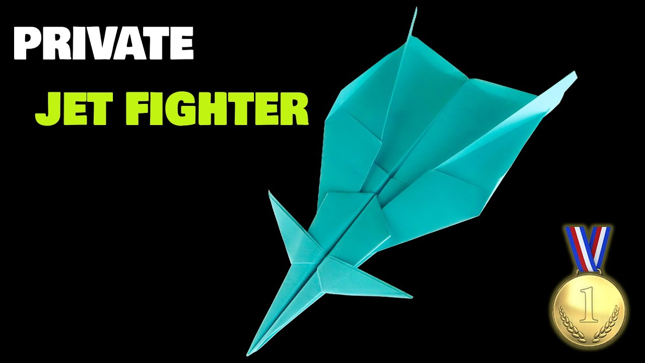 How to make a SUPER PRIVATE JET PLANE from A4 paper - YouTube