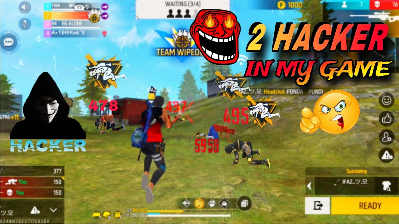 2 Hacker In My Game🥵 Hacker vs Hacker Fight 🥶 Greandmaster Lobby - YouTube