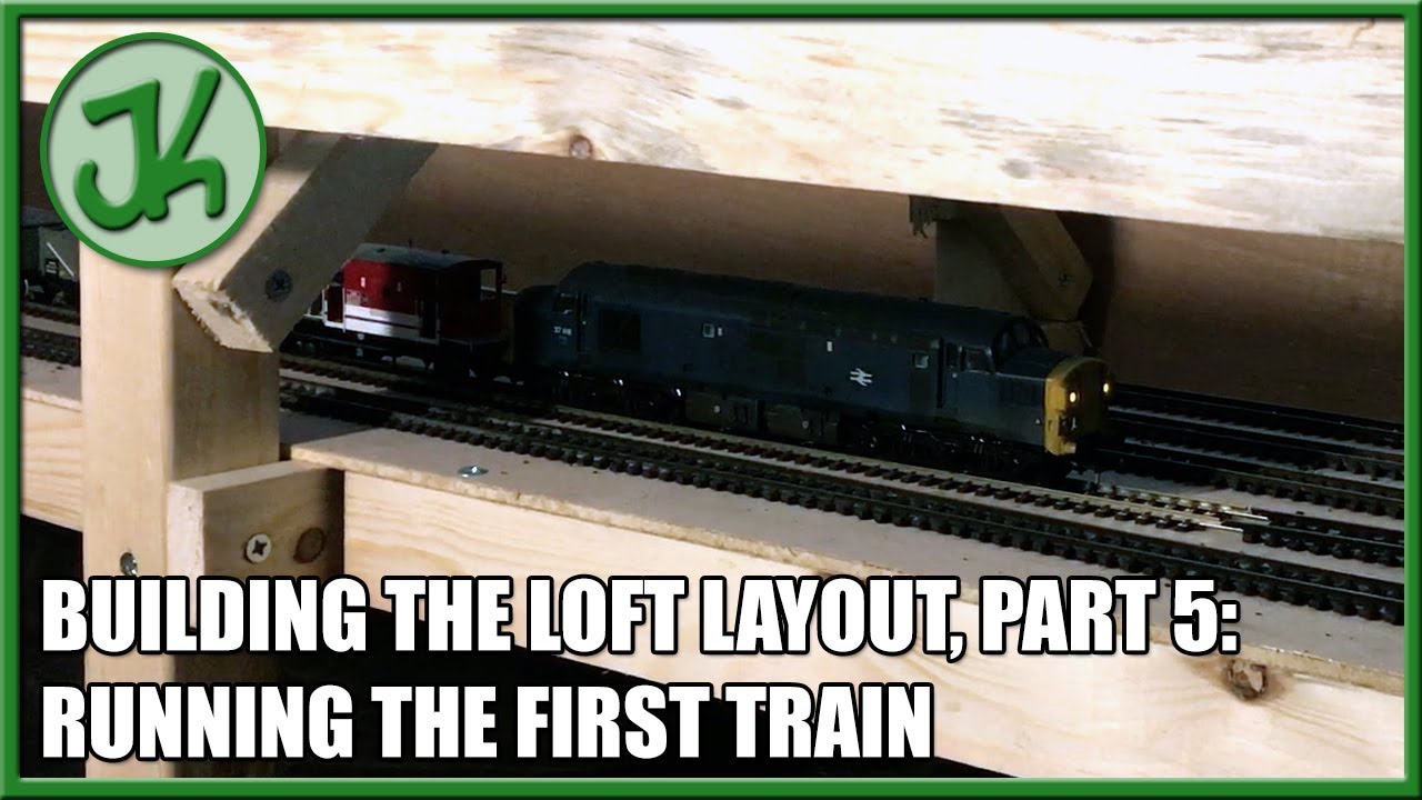 Building the Loft Layout, part 5 - Running The First Train - YouTube
