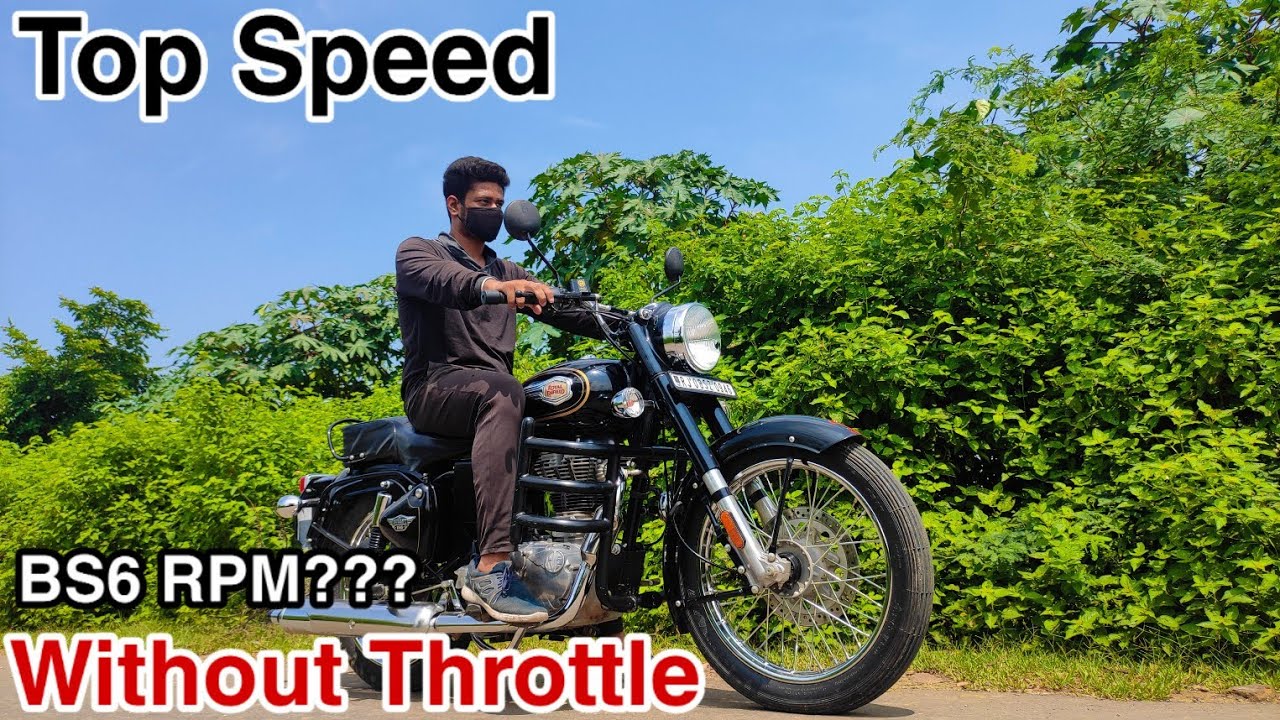 Top speed test without Throttle | Standard 350 bs6 | RPM | Geetesh ...