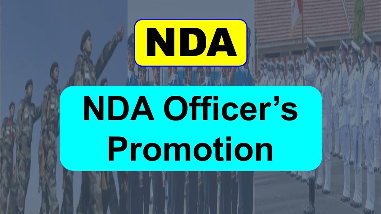 NDA Promotions | NDA Officer Promotion | Promotion in NDA | Indian Army ...
