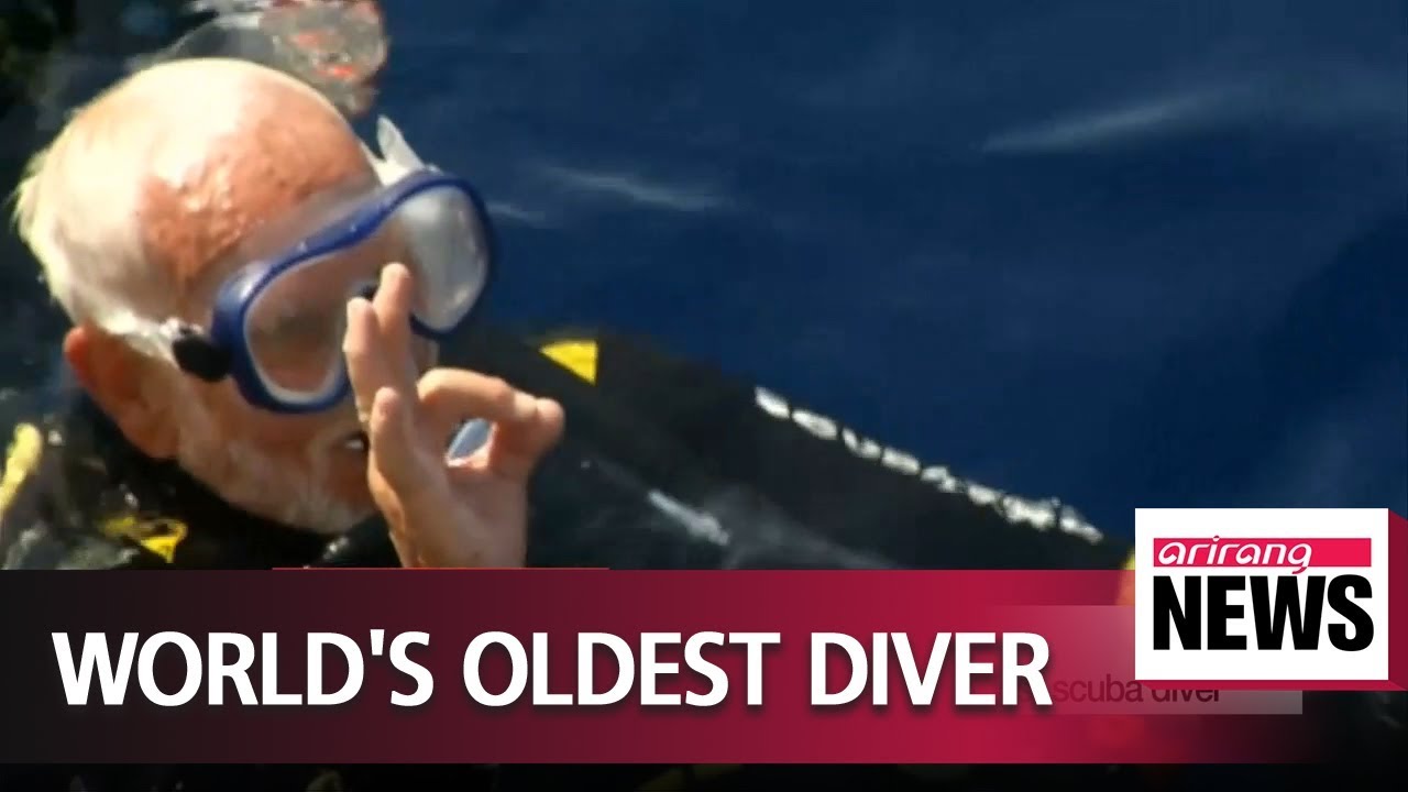 95-year-old breaks his own record as world's oldest scuba diver - YouTube