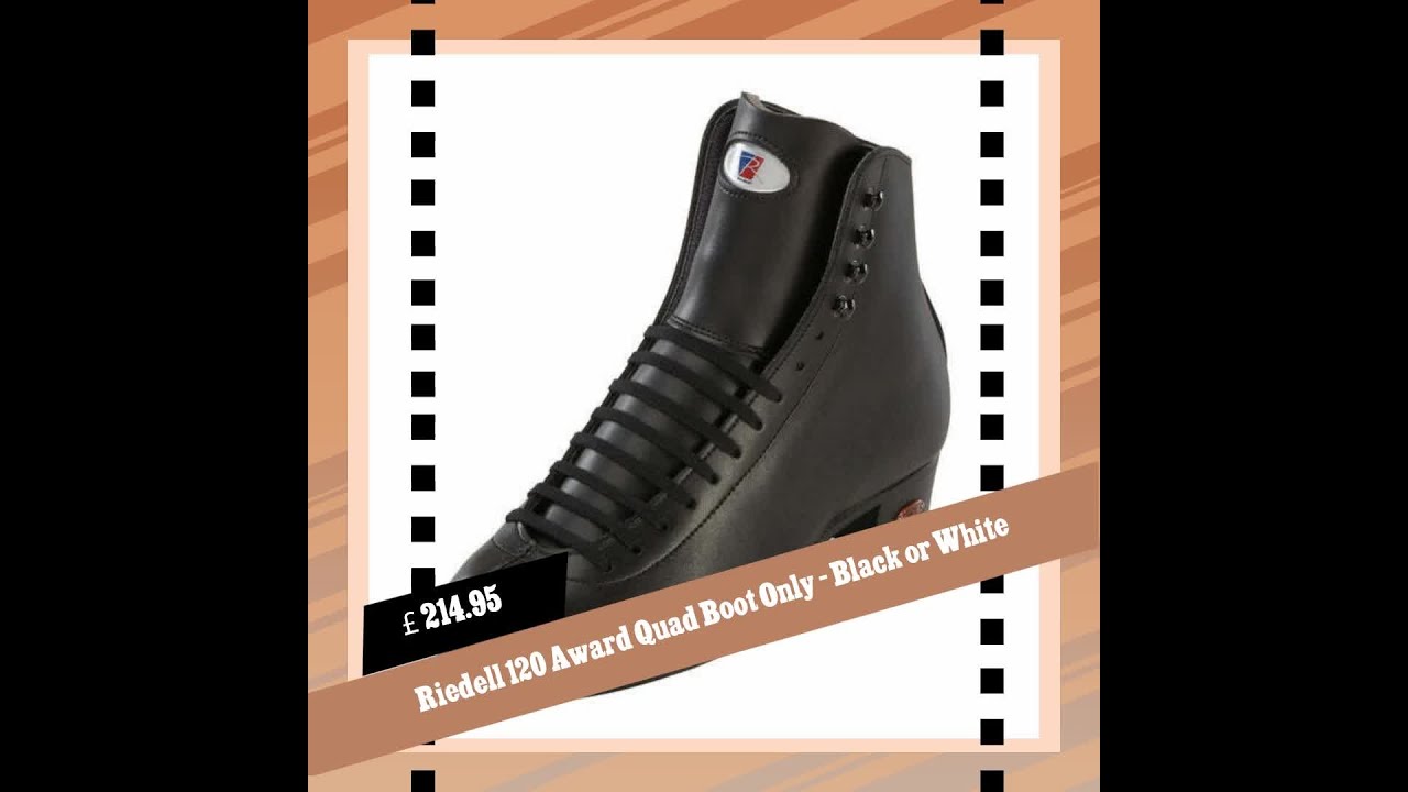 Riedell 120 Award Quad Boot Only - Black or White - YouTube