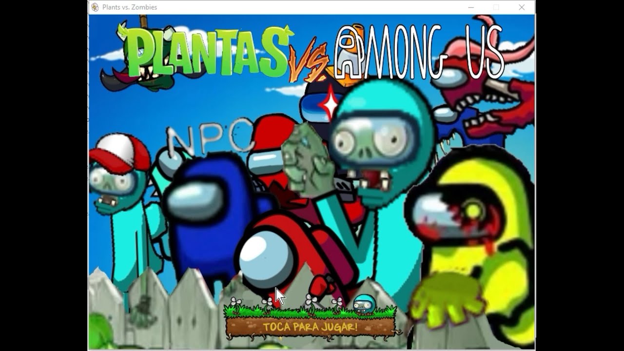 PVZ Mod Plantas vs Among US Supervivencia Piscina difícil día - YouTube