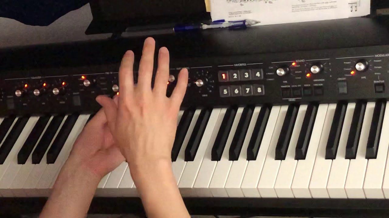 Piano reach - finger stretches and positioning - YouTube