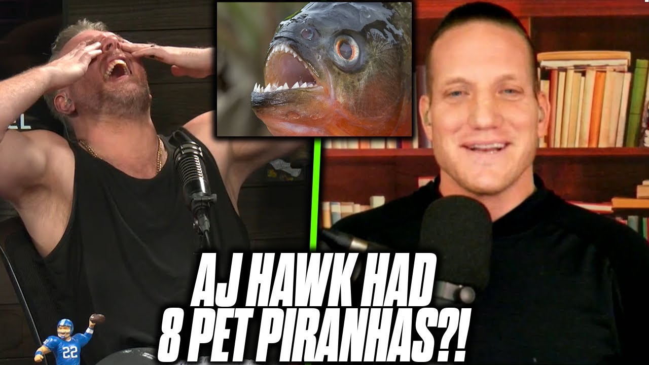 Super Bowl Champion AJ Hawk Had 8 Pet Piranhas?! | Pat McAfee Reacts ... Super Bowl Champion AJ Hawk Had 8 Pet Piranhas?! | Pat McAfee Reacts ...