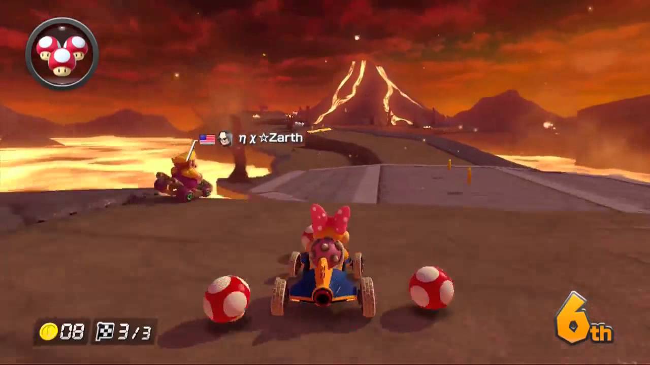 Mario Kart 8 Twitch Shenanigans (Hit by a Blue Shell in 2nd Place ...
