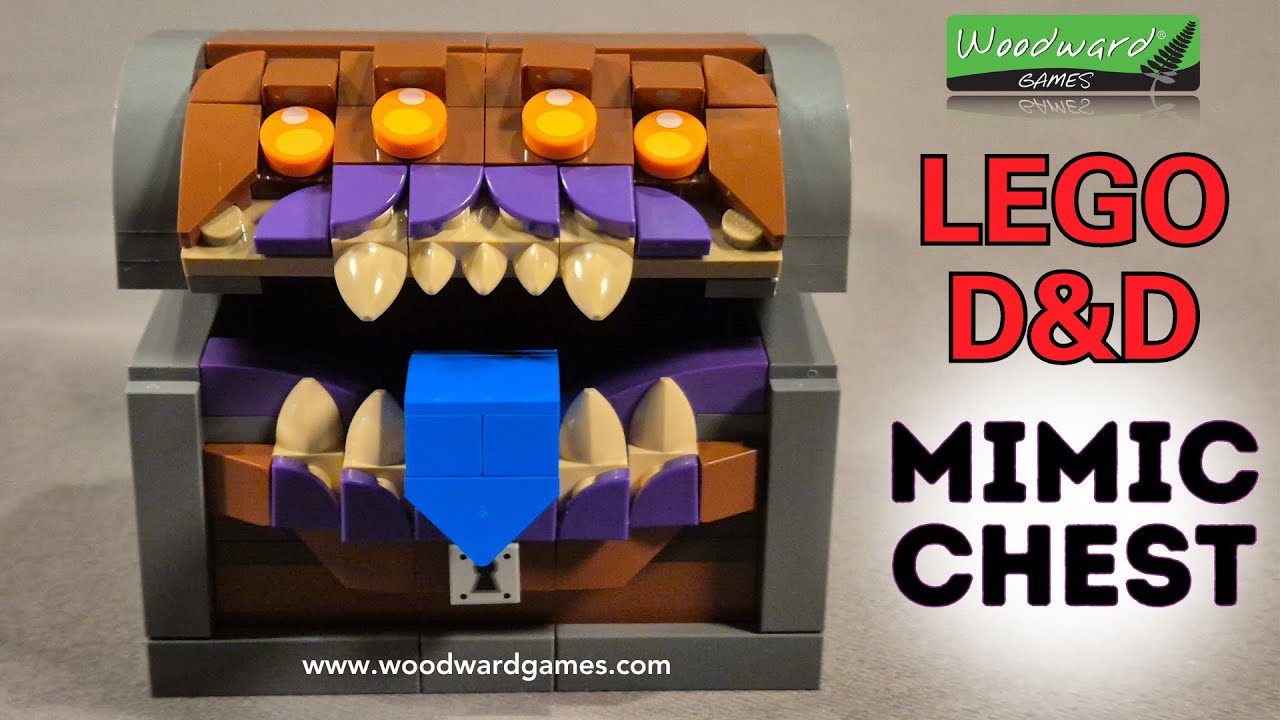 LEGO D&D Mimic Dice Box / Chest | Lego Set Build | First Stop Motion ...