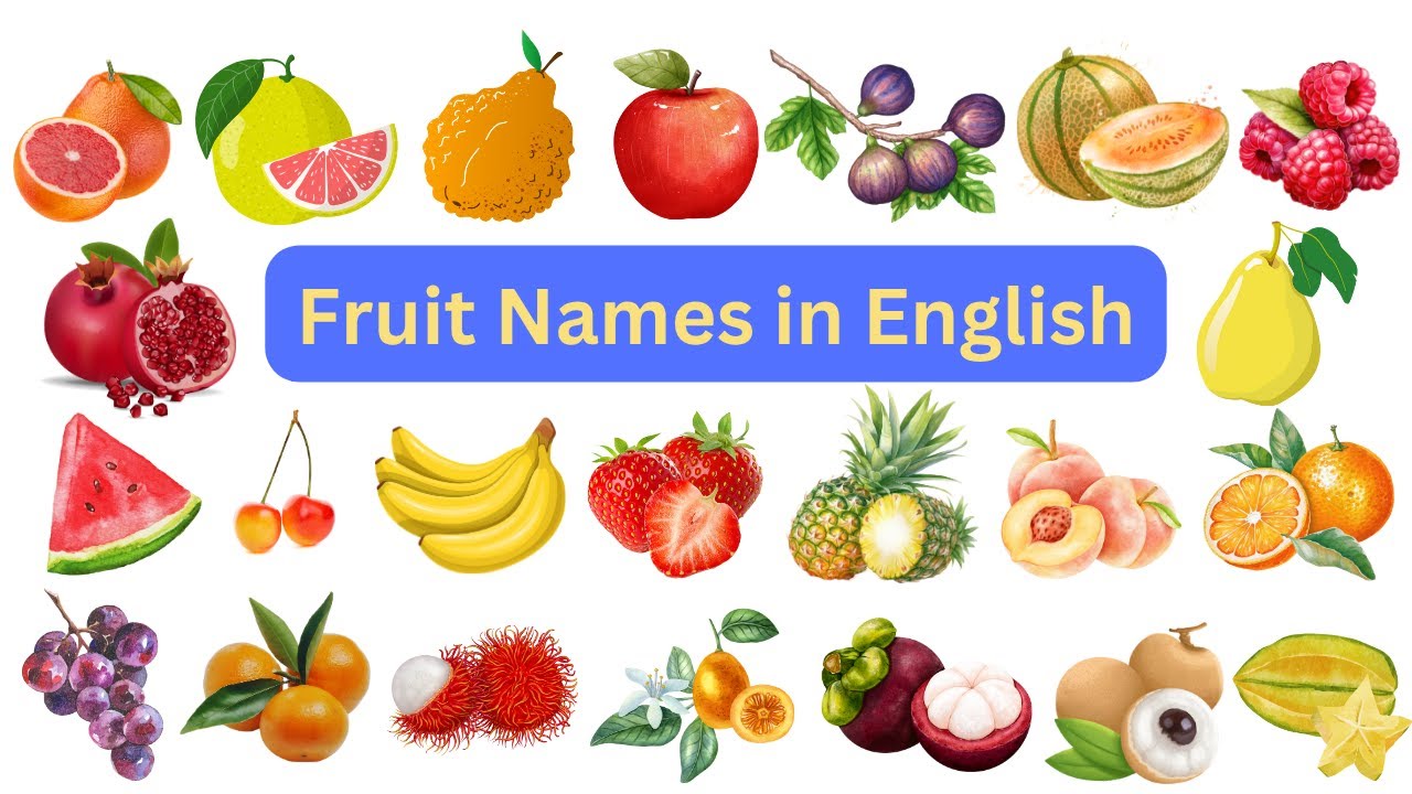 Fruits Name | Important Fruits Name in English With Pictures ...