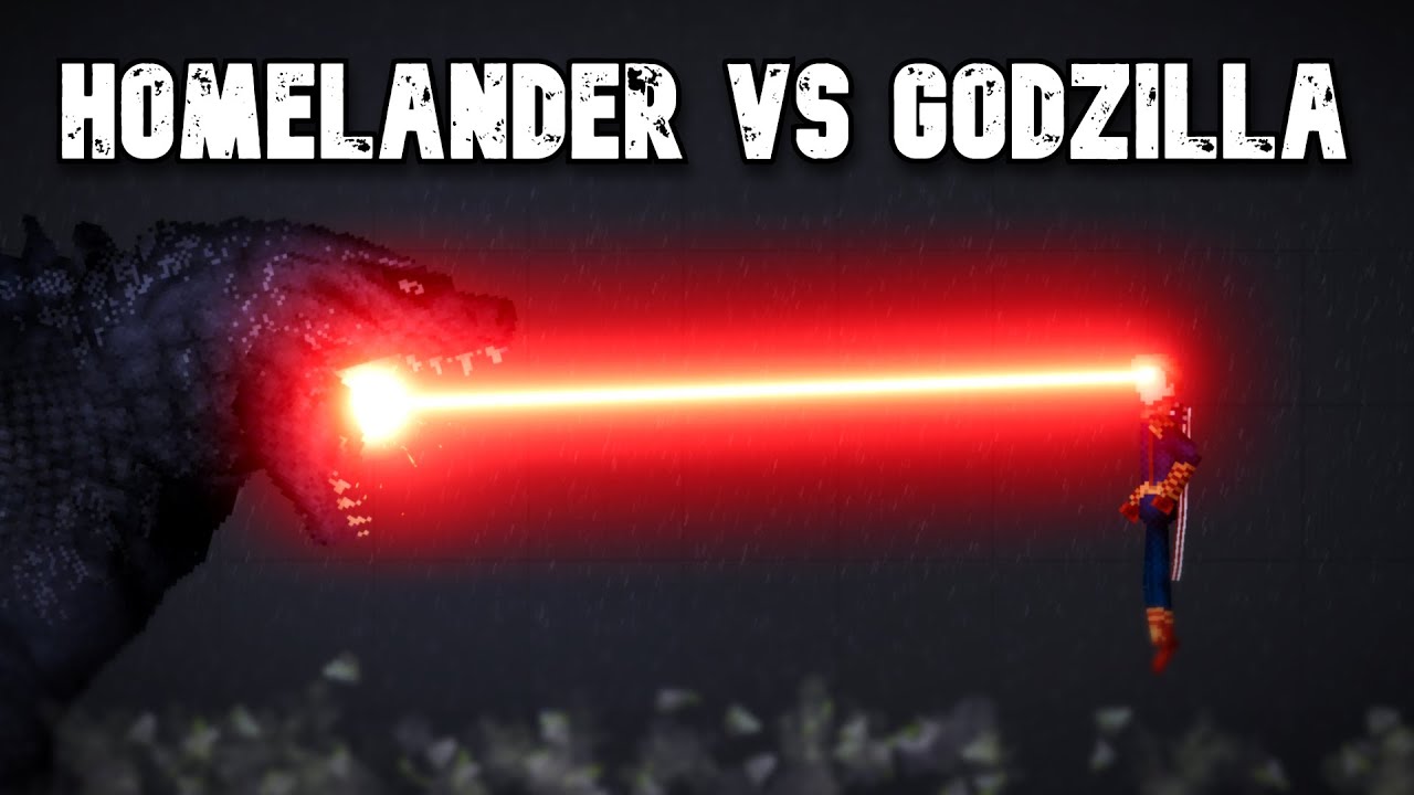 Homelander VS Godzilla in People Playground - YouTube