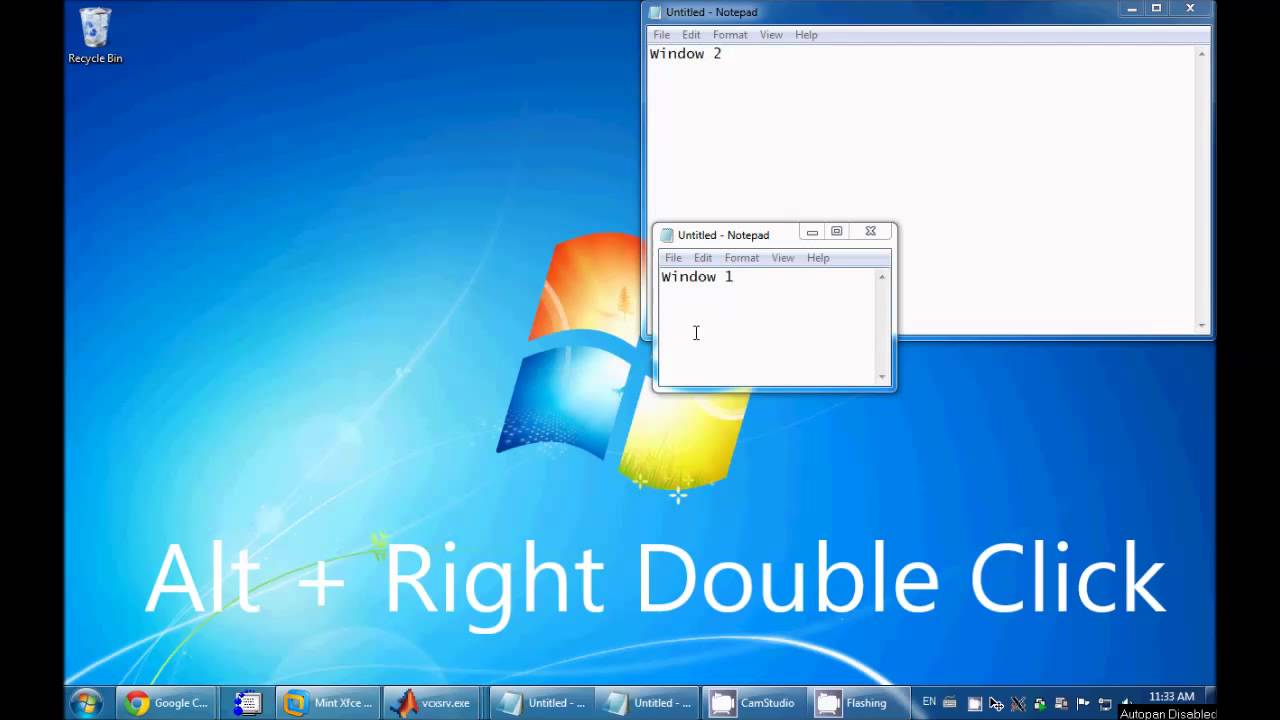 AltDrag Demonstration Windows - YouTube