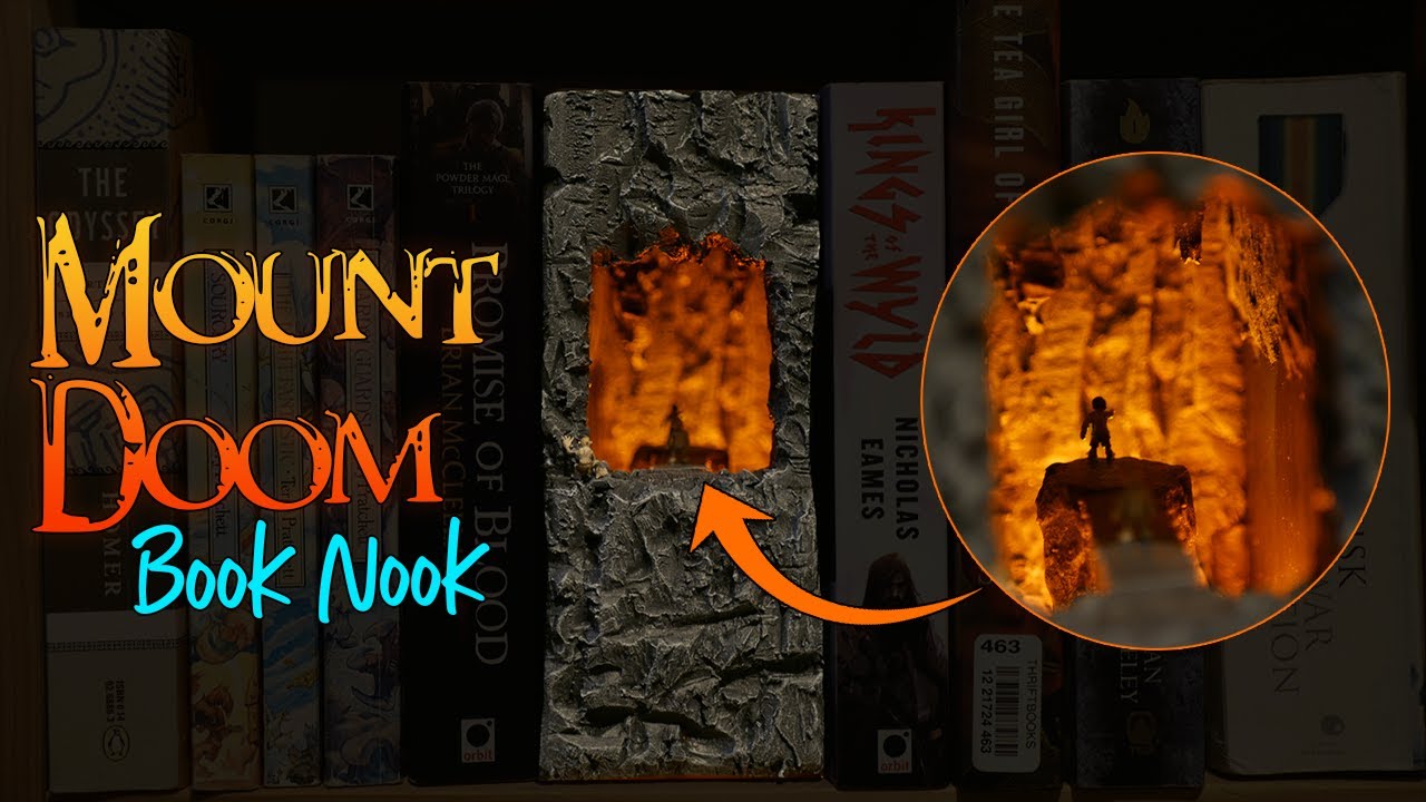 Mount Doom Book Nook // Lord of the Rings Diorama - YouTube