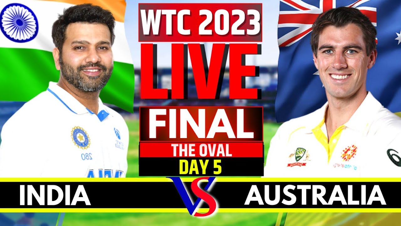 India vs Australia Live Scores, Day 5, Oval | WTC 2023 Final | IND vs ...