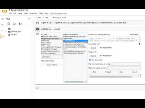 The Jupyter frontend (whiteboxgui) for WhiteboxTools v2.0 released ...
