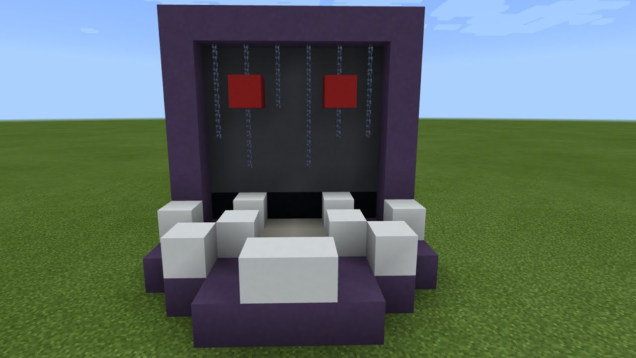How to make a Withered Bonnie head in Minecraft. Apartment series (#6 ...