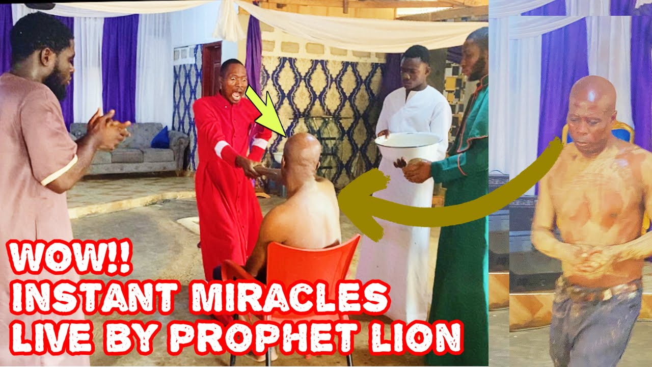 Powerful prophet lion performing instant miracles, see what he did to ...