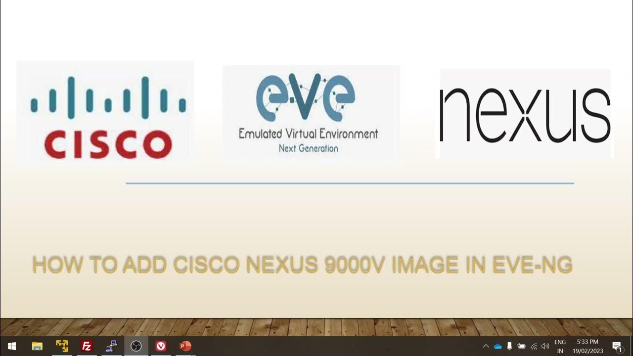 How to add Cisco Nexus 9000v Switch in eve ng - YouTube