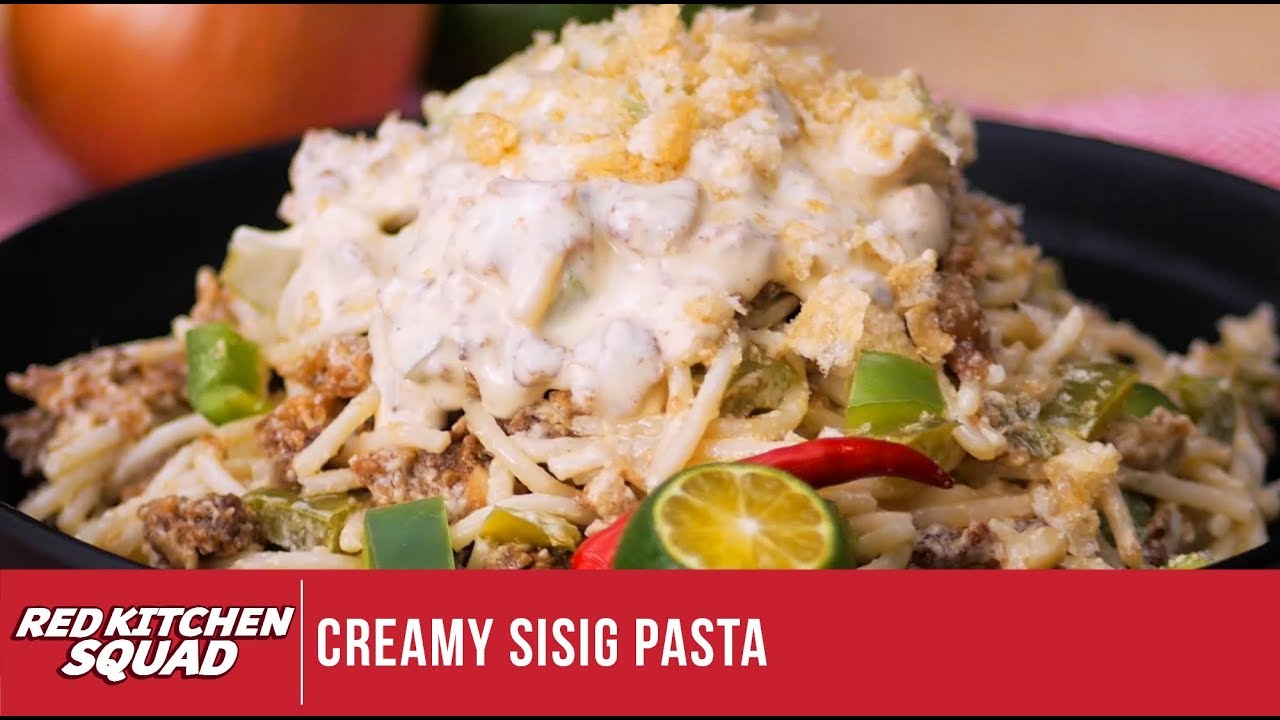 Creamy Sisig Pasta | Red Kitchen Squad Recipe - YouTube
