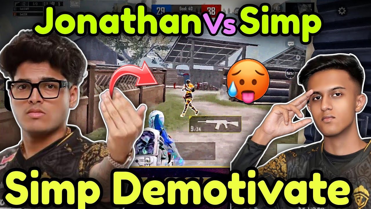 Jonathan Vs Simp 🔥 Jonathan Demotivated Simp 🤣 2v2 TDM 🥵 - YouTube