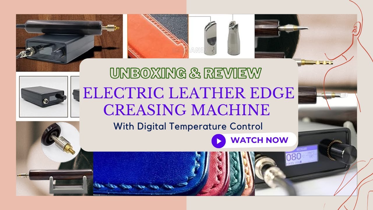 Unboxing & Review of Electric Leather Edge Creasing Machine with ...