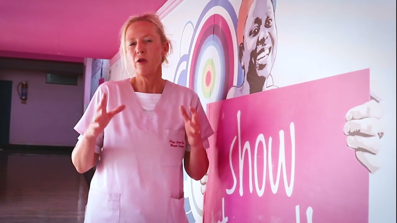 Prof. Carol Benn shows us how to examine breasts for cancer symptoms ...