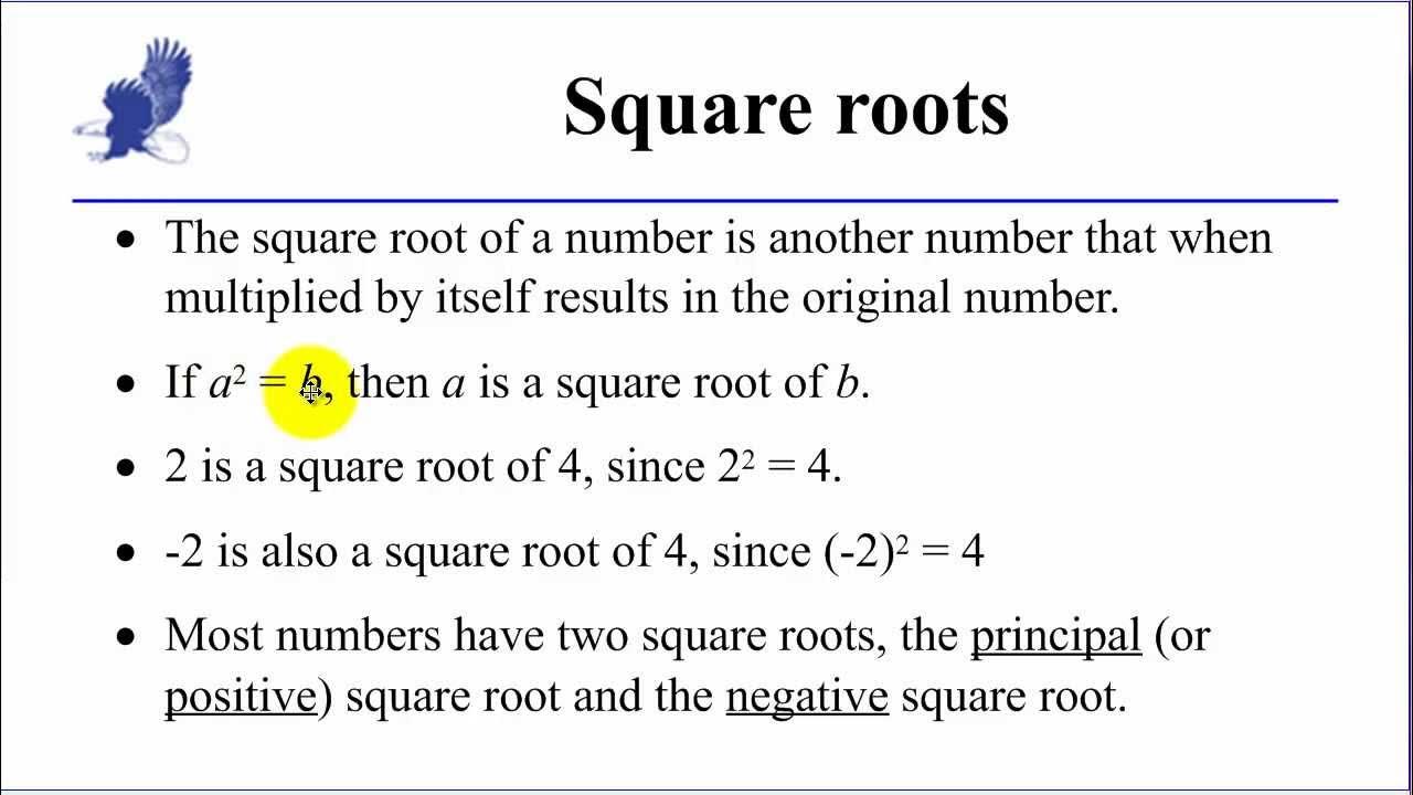 Radicals and Solving Quadratics using Square Roots - YouTube