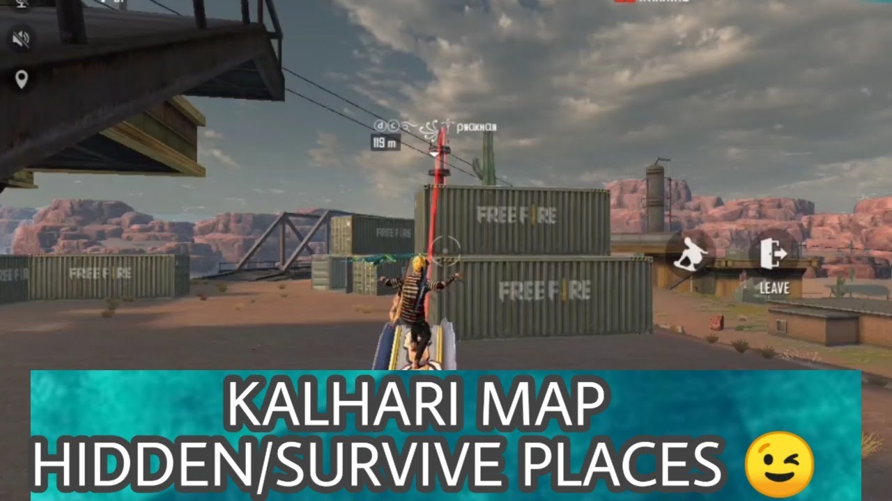 Kalhari map \ hidden places and survival places in free fire kalhari ...