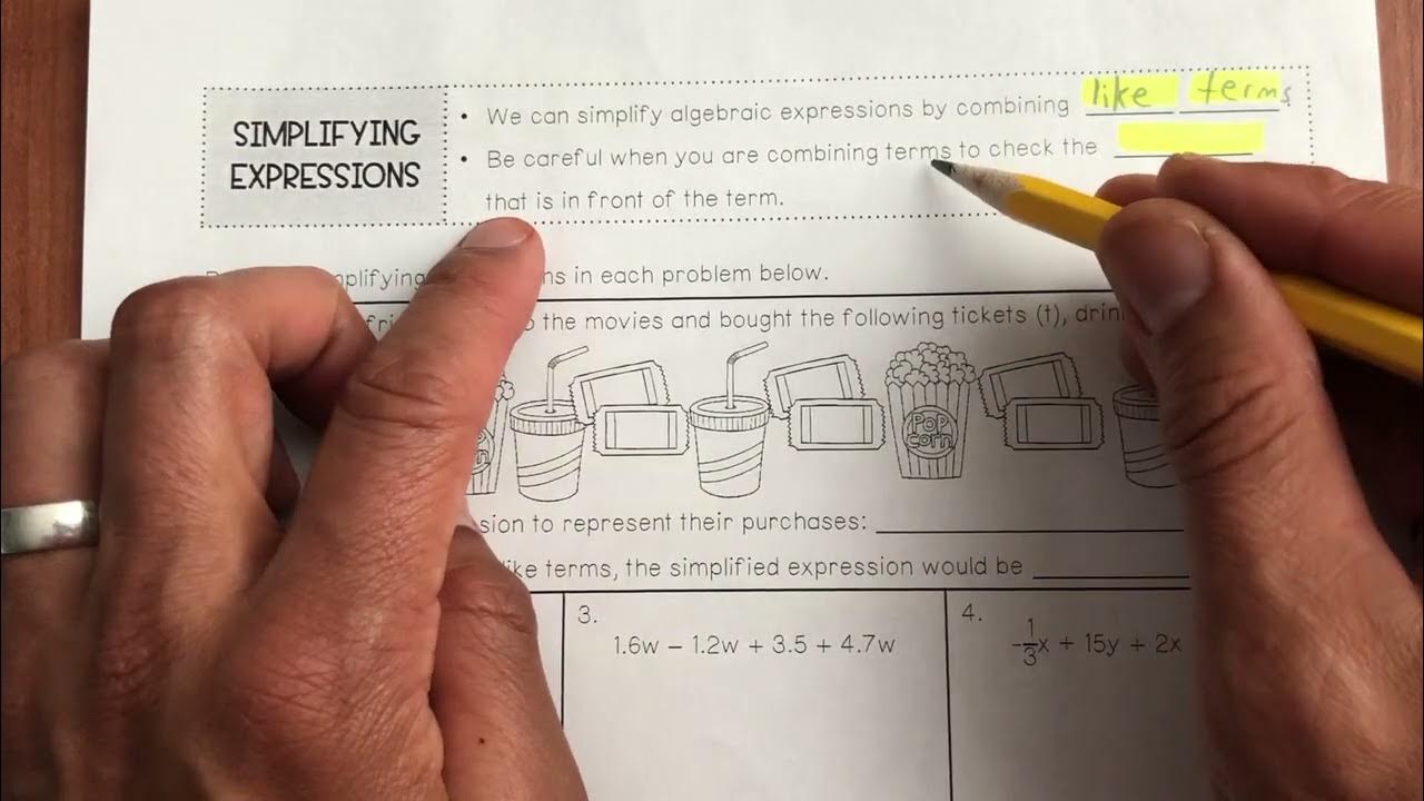 Simplifying expressions - YouTube