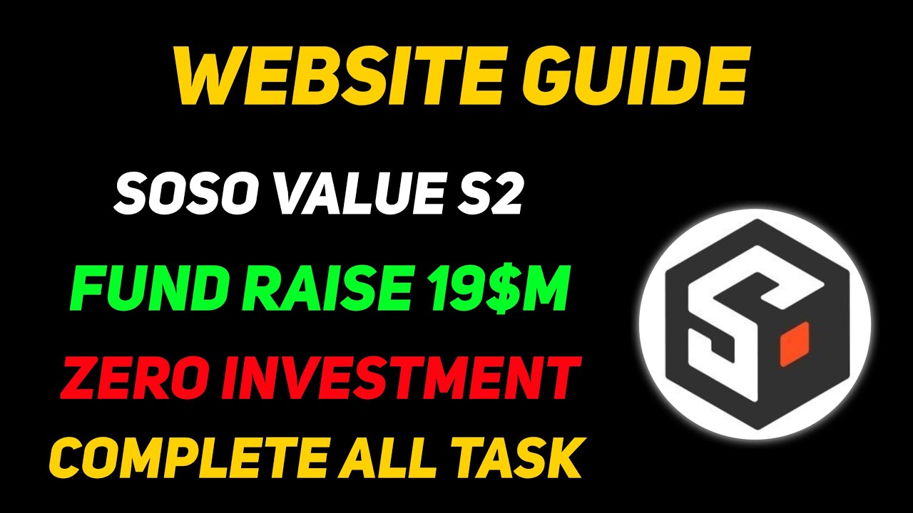 How To Join Soso Value Airdrop - Complete All Task - Website Guide ...