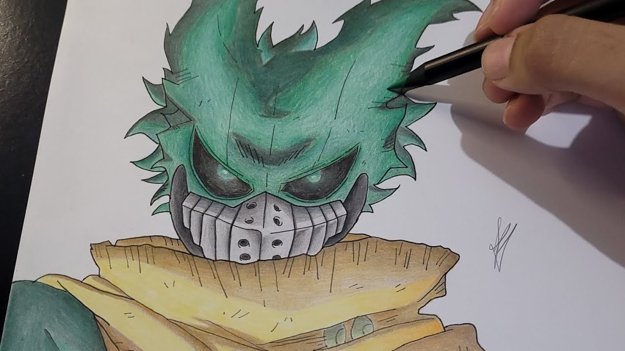 Drawing DARK DEKU - Boku no Hero Academia (by J) - YouTube