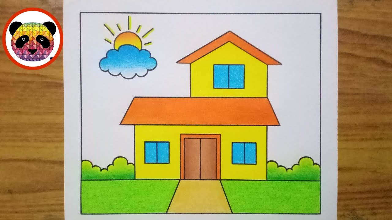 House Drawing / How to Draw a House Step By Step / House Drawing For ...