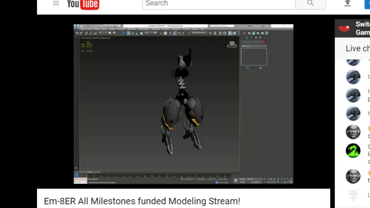 Em-8er Final Milestone Modeling Stream - YouTube