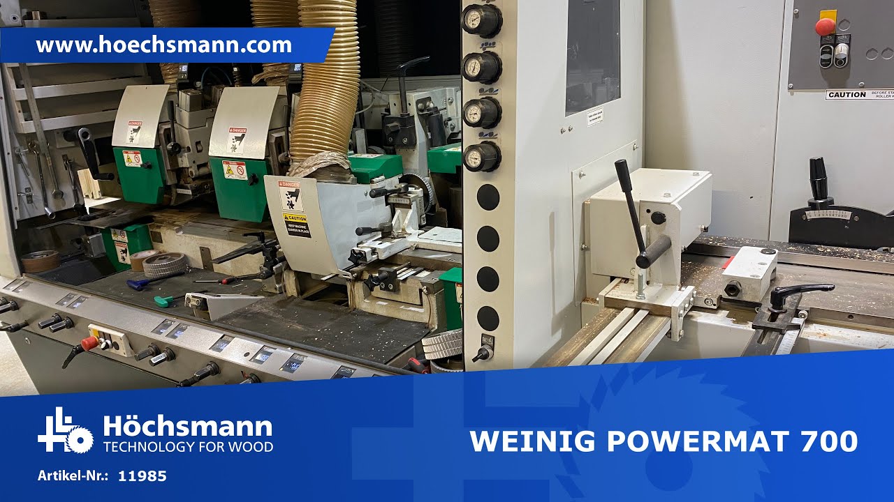 WEINIG POWERMAT 700 COMPACT (Höchsmann Klipphausen) - YouTube