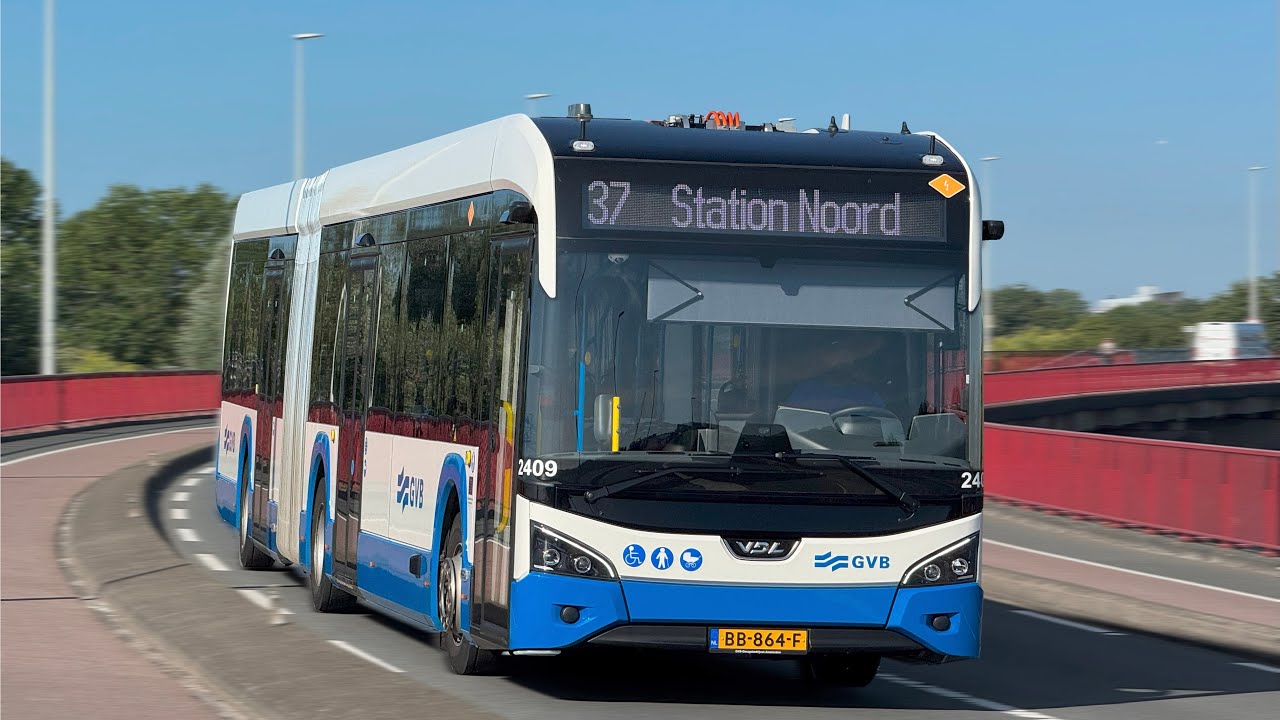 Elektrische VDL Citea New Gen bussen bij GVB Amsterdam (LF-122 & LF-181 ...