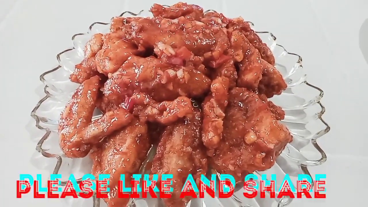 How to cook sweet and spicy FRIED CHICKEN.. - YouTube