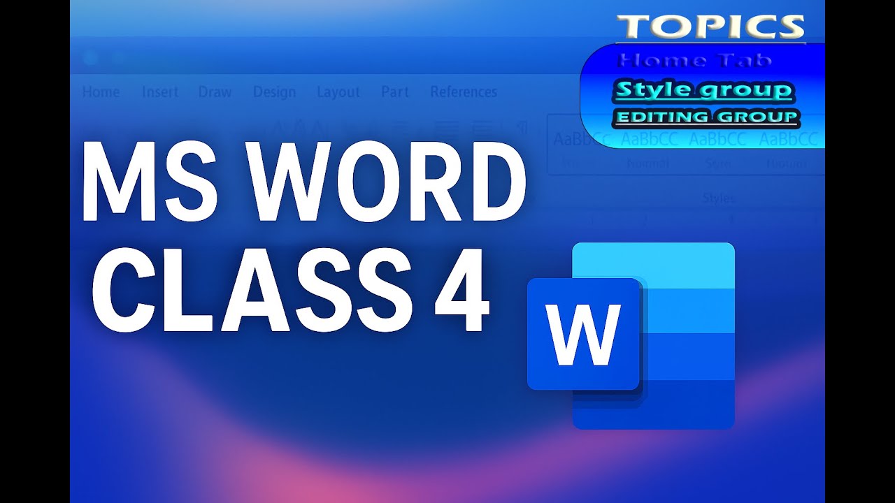 ms word class 4 by mashal tech (urdu & hindi) - YouTube
