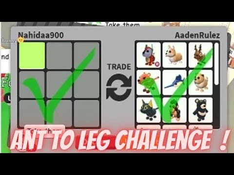 Ant To Leg Challenge day-1 |Poor To Rich Challenge In Adopt Me - YouTube