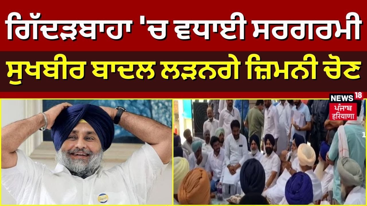 Gidderbaha 'ਚ ਵਧਾਈ ਸਰਗਰਮੀ, Sukhbir Badal ਲੜਨਗੇ ਜ਼ਿਮਨੀ ਚੋਣ! | Akali Dal ...